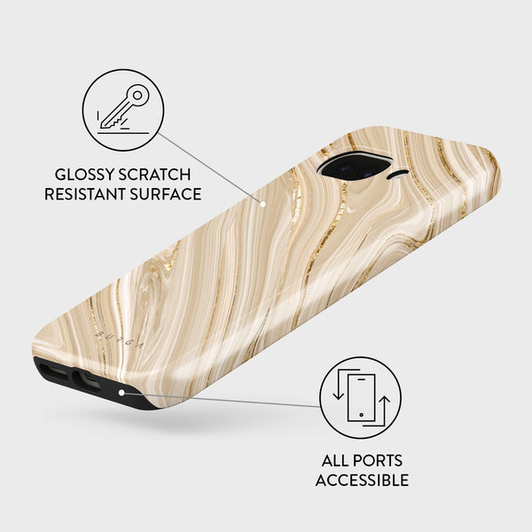 Full Glam - Beige Google Pixel 9a Case | BURGA