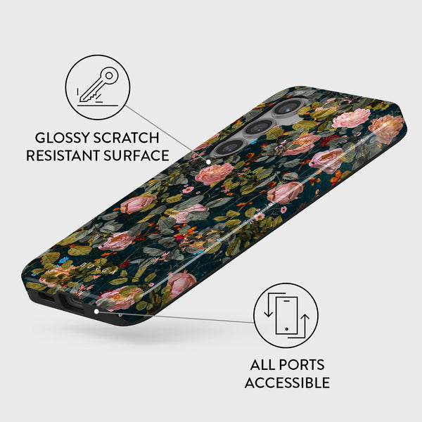 Bloomy Garden - Vintage Samsung Galaxy S24 FE Case | BURGA