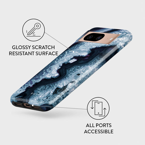 Frozen Lake - Gray Marble Google Pixel 8 Case | BURGA