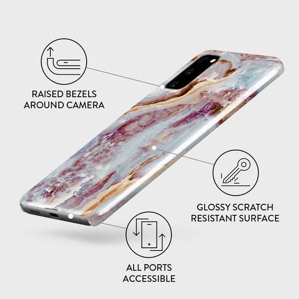 Frozen Leaves - Cute Marble Samsung Galaxy S20 4G / 5G Case | BURGA