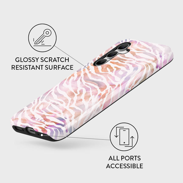 Sultry July - Zebra Samsung Galaxy A54 Case | BURGA