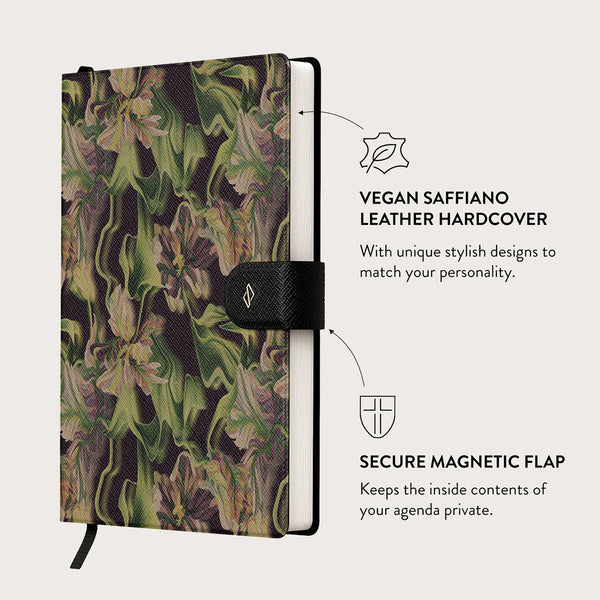 Subtropical - Saffiano Leather Journal Notebook | BURGA