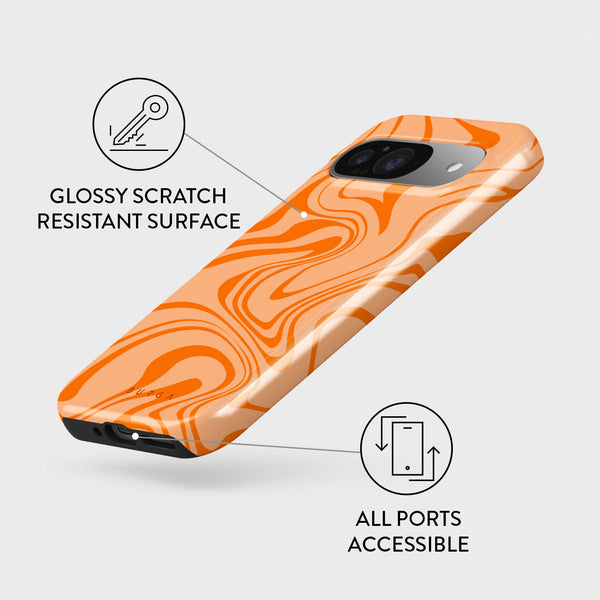 High Vibrations - Color Swirl Google Pixel 9 Case | BURGA