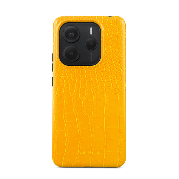 Canary Yellow - Snake Skin Xiaomi Redmi Note 14 5G Case | BURGA