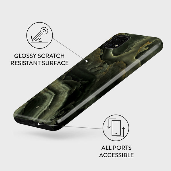 Misty Forest - Green Marble Samsung Galaxy A22 5G Case | BURGA