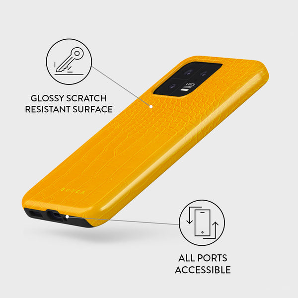 Canary Yellow - Snake Skin Xiaomi 13 Case | BURGA